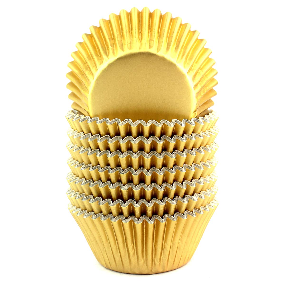 Xlloest Gold Standard Foil Cupcake Liners Baking Cups Paper 200 Pack