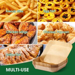 Aieve Non-Stick Disposable Paper Liner, Air Fryer Accessories Compatible with Ninja Foodi AG301(100Pcs)