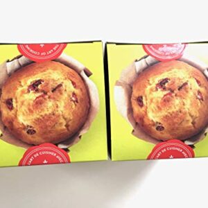 (2 Pack) Standard Lotus Baking Cups, Cupcake Liner Muffin Wrapper, 24 Pieces (12-ct/Box)