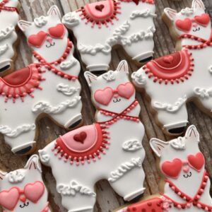 Llama Cookie Cutters,Cactus Shaped Cookie Cutter Set Stainless Steel Cutter Molds for Biscuits