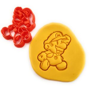 T3D Cookie Cutters Inspired By Mario Bros Cookie Cutter, Suitable for Cakes Biscuit and Fondant Cookie Mold for Homemade Treats, 3.54'' x 2.63'' x 0.55''