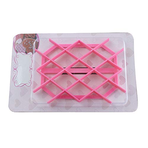 Rhombus Diamond Shape Fondant Cake Mould, Cake Fondant Embosser, Embossing Cutter Mold Stamp Tool