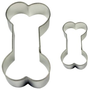 pme set of 2 bone cookie and cake cutters, small & medium, standars, sc608