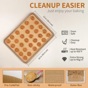 200 Pcs Parchment Paper Baking Sheets, 12x16 Inch Baking Paper, Precut Non-Stick Parchment Sheets for Baking, Cooking, Grilling, Air Fryer and Steaming, Precut Silicone baking paper