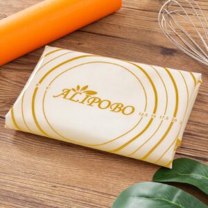 ALIPOBO Extra Thick Silicone Baking Mat with Measurements, Non Stick Pie Crust Mat, Rolling Cookie Dough Mat, Non Stick Silicone Pastry Mats for Kneading Dough, Counter Mat (L-24'' X 16", Gold)