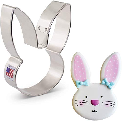 Easter Bunny Cookie Cutter, 4.25" Made in USA by Ann Clark