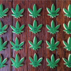 Marijuana Weed Leaf Cannabis Shaped Cookie Cutter 4/20 Gift, 3.5" made in USA by Ann Clark Cookie Cutters