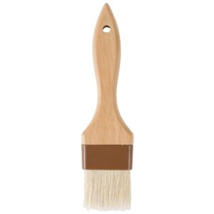 2-Inch Pastry Brush with Boar Bristles and Lacquered Hardwood Handle, Basting BBQ Marinade Brush, Kitchen/Cooking Brushes