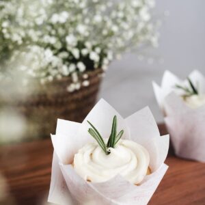 Ashleigh's Tulip Cupcake Liners - 100 Blush Ferns Cupcake Wrappers, Baking Cups, Muffin Cups, Cupcake Cups