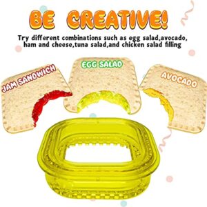 Uncrustables Sandwich Cutter and Sealer Remove Bread Crust Make DIY Sandwiches For Kids (Heart)