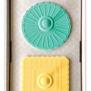 Talisman Designs Plunger Style Thumbprint and Linzer Cookie Cutters, 4 Piece Set