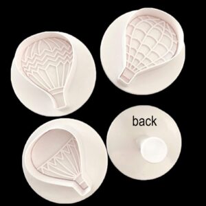 9Pcs Balloons and Cloud Cake Decoration Fondant Mold Set Hot Air Balloon Cookie Cutters for Chocolate Candy Baking Pastry Cookie Sugar Craft