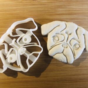 Pug Cookie Cutter and Dog Treat Cutter - Dog Face