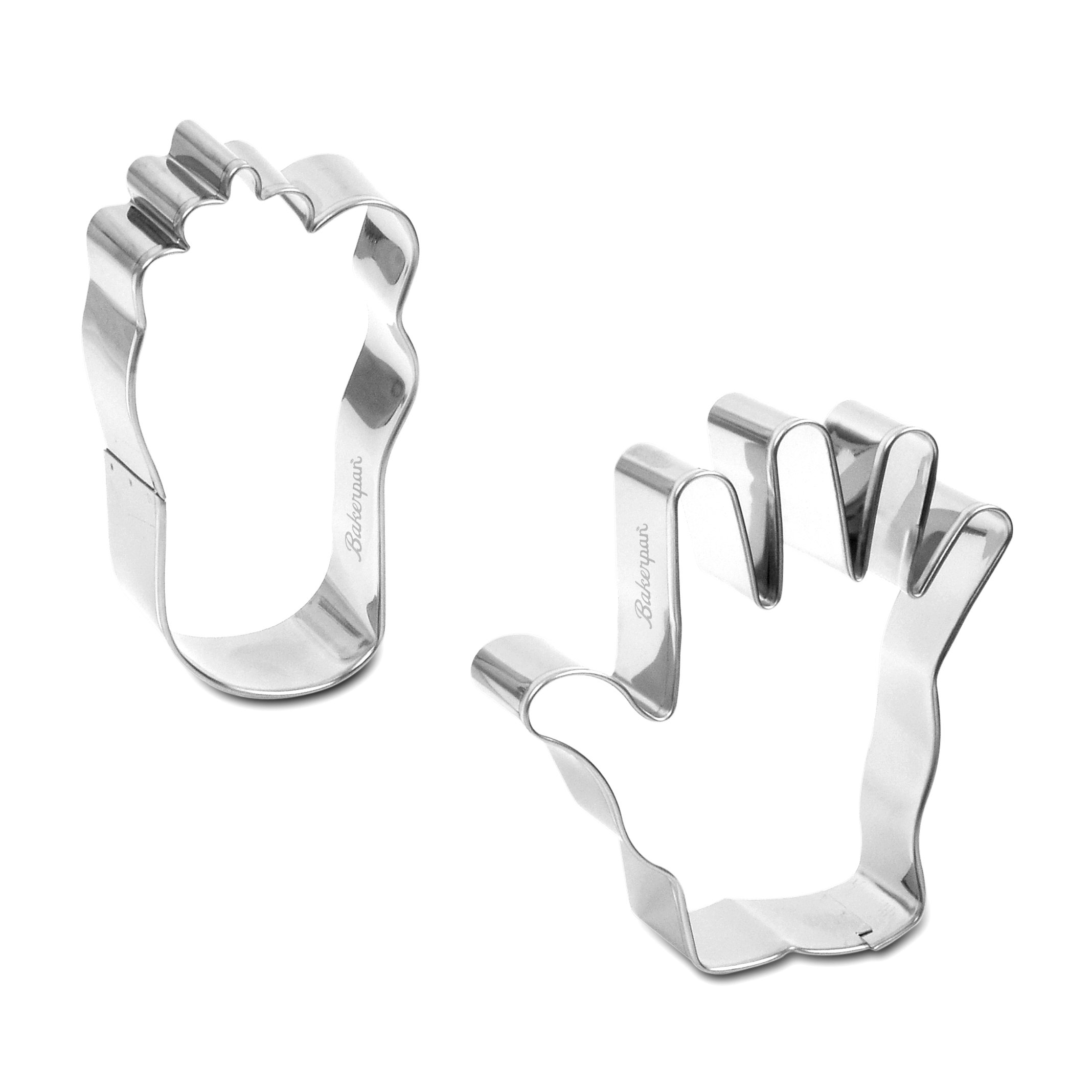 Bakerpan Stainless Steel Cookie Cutter Baby Hand & Toe Set