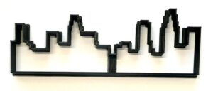 new york city skyline big apple skyscraper building horizon cookie cutter made in usa pr4114