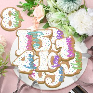 10 Pieces Number Cookie Cutters Birthday Cookie Cutters Numbers with Words Vintage Cookie Cutter Number Cookie Mould for Birthday Baking Home Kitchen Biscuit Baby Shower Party Supplies