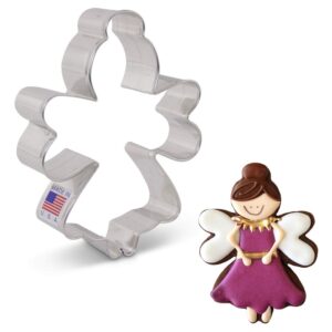 sugar plum/tooth fairy cookie cutter, 4.5" made in usa by ann clark