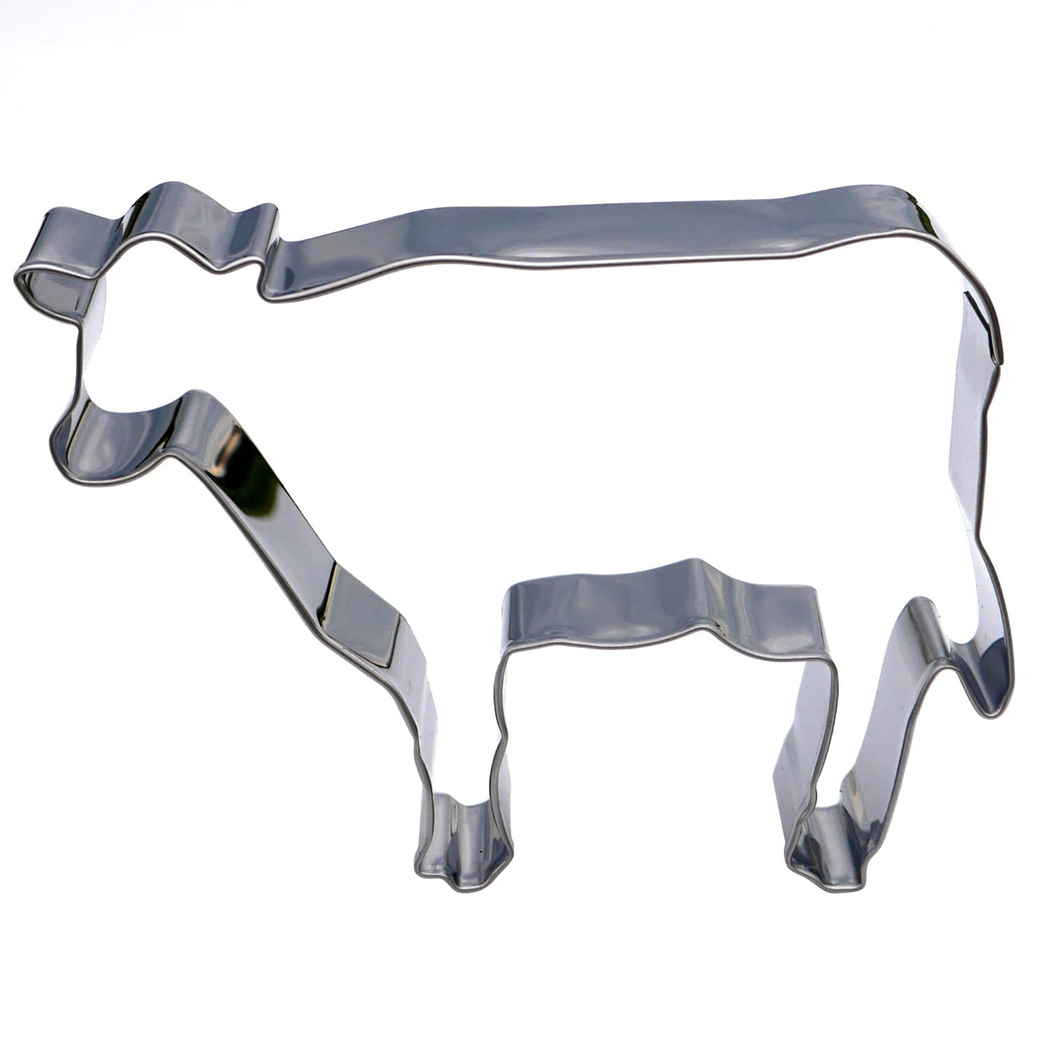 Cow Farm Animal Cookie Cutter, Premium Food-Grade Stainless Steel, Dishwasher Safe (Cow)