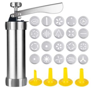 cool cook cookie press machine stainless steel biscuit extruder press cookie gun kit set diy biscuit maker baking decoration supplies