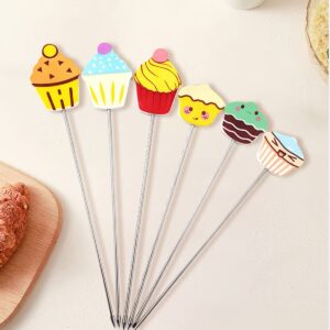 6 Pack Cake Tester,Stainless Steel Cake Tester,Reusable Baking Tool,Cake Tester for Baking,5.4inches,Cake Supplies