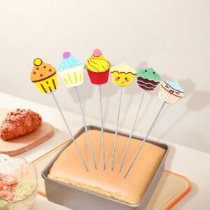 6 Pack Cake Tester,Stainless Steel Cake Tester,Reusable Baking Tool,Cake Tester for Baking,5.4inches,Cake Supplies