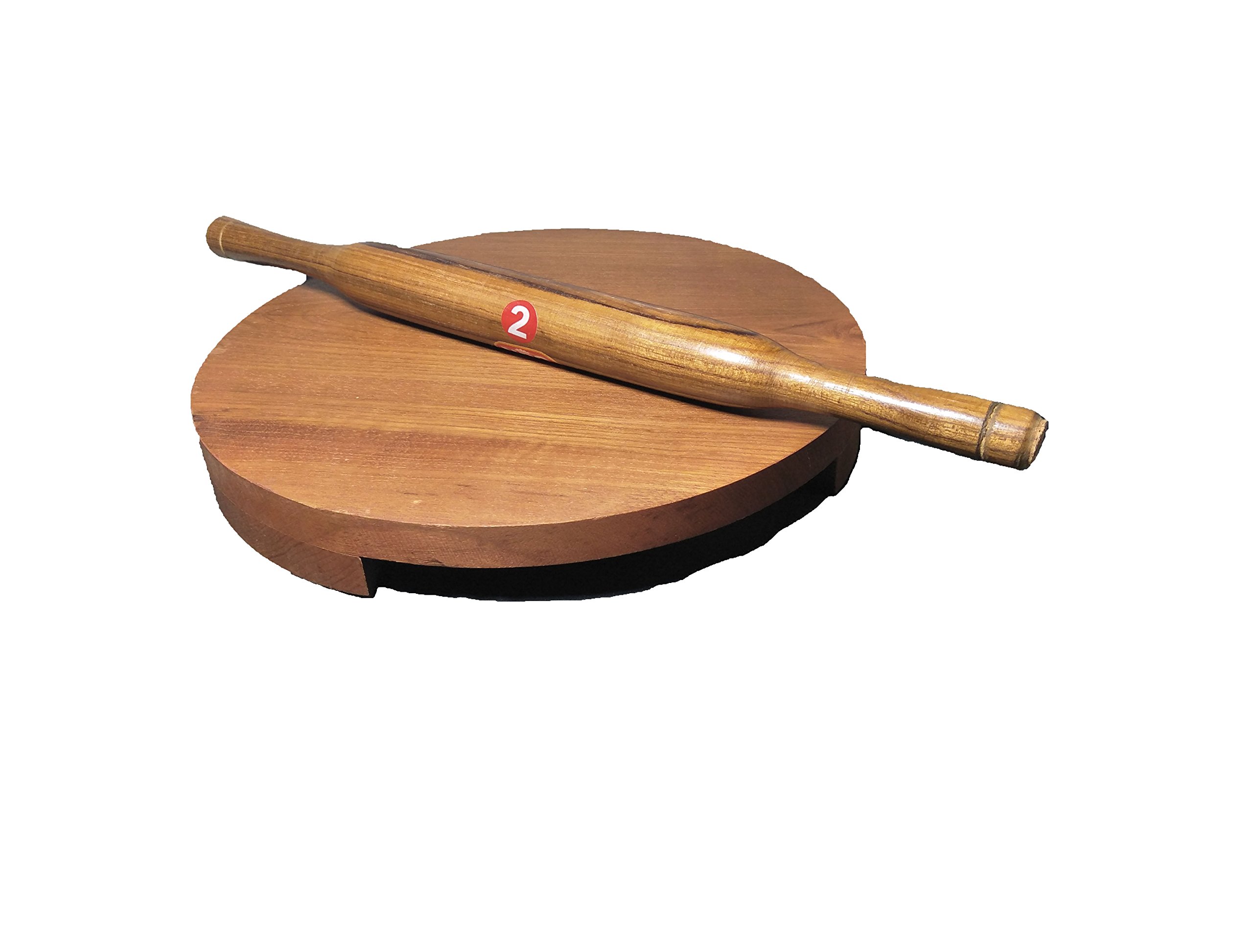 Yadnesh Wooden Rolling Board & Roller,Sagwan Wood, Chakla Belan, Polpat Belan, Chapati Maker,Valentine Day Gifts