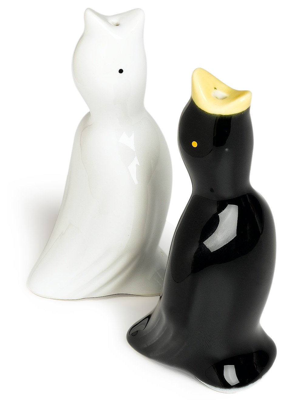 R&M International Black and White Pie Bird Vents, Set of 2