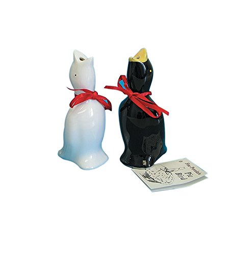 R&M International Black and White Pie Bird Vents, Set of 2