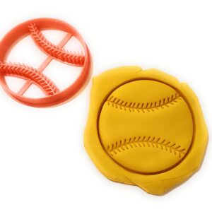 T3D Cookie Cutters Baseball Ball Cookie Cutter, Suitable for Cakes Biscuit and Fondant Cookie Mold for Homemade Treats, 3.46 x 3.46 x 0.55 Inch