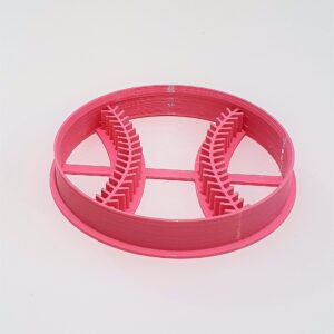 T3D Cookie Cutters Baseball Ball Cookie Cutter, Suitable for Cakes Biscuit and Fondant Cookie Mold for Homemade Treats, 3.46 x 3.46 x 0.55 Inch