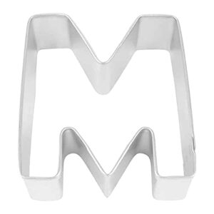 alphabet letter m 3 inch cookie cutter from the cookie cutter shop – tin plated steel cookie cutter