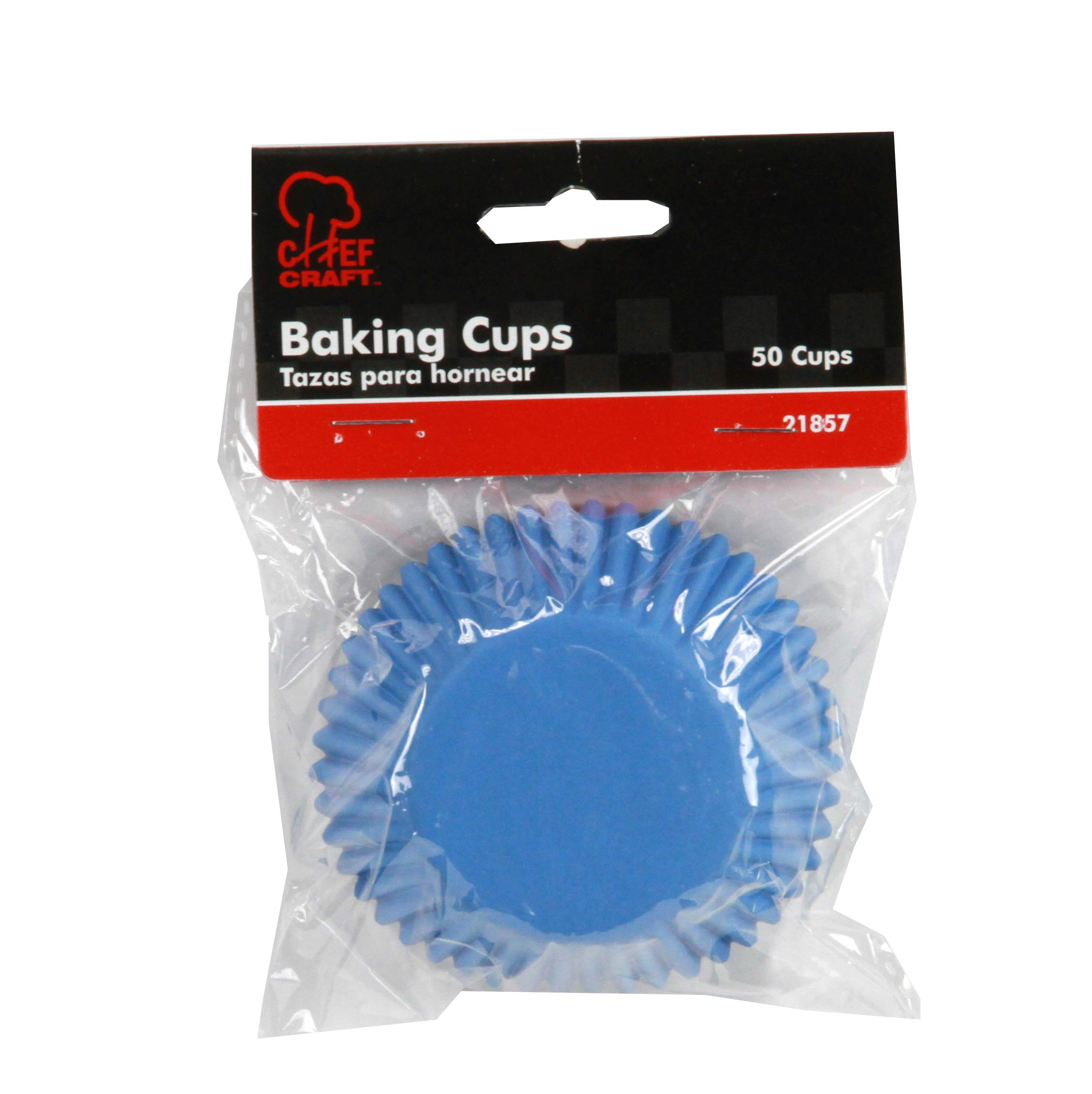 Chef Craft Classic Cupcake Liners, 50 count, Light Blue