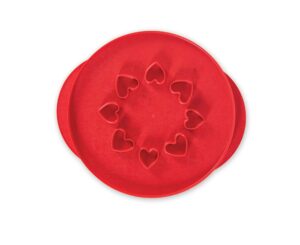 nordic ware lattice & hearts pie top cutter, 12 inch