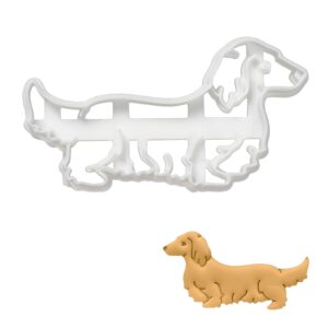 long haired dachshund body cookie cutter, 1 piece - bakerlogy