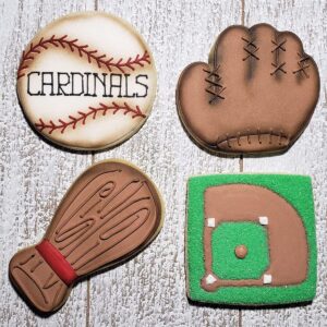 Baseball Cookie Cutters, 7 Pack Baking Molds Stainless Steel Biscuit Sandwich Cake Cutter Set Baseball Cake Decorations for Baby Shower Birthday Party Supplies Favors