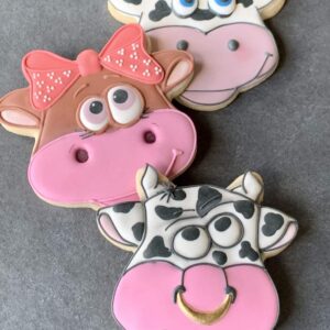 Cow Face Cookie Cutter, 4" Made in USA by Ann Clark