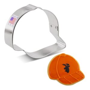 baseball hat cookie cutter, 3.75" made in usa by ann clark