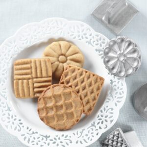 Nordic Ware Swedish Rosettes & Timbale Set, 6 Pieces, Silver