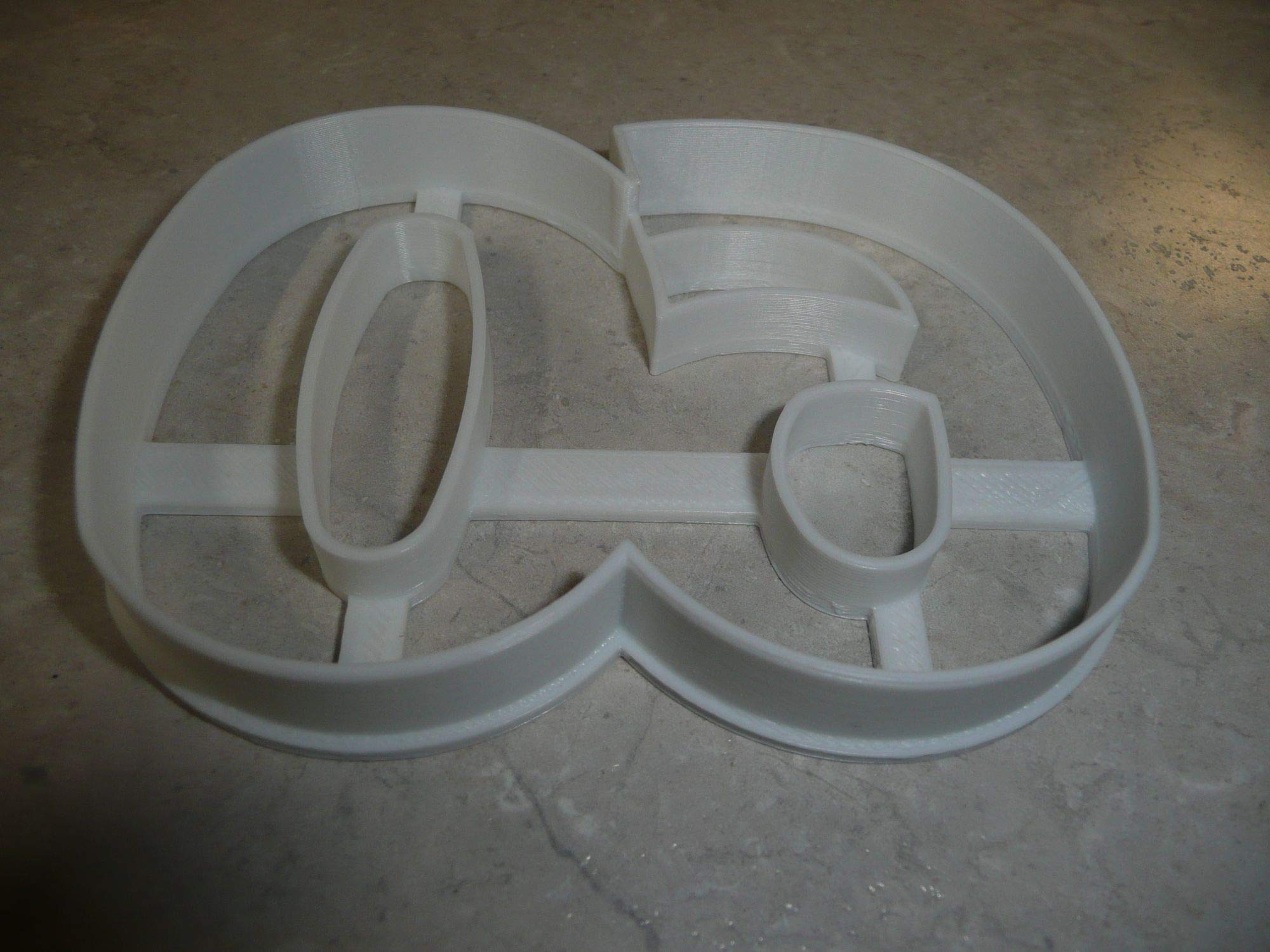 NUMBER 60 SIXTY ANNIVERSARY BIRTHDAY EVENT COOKIE CUTTER MADE IN USA PR108-60