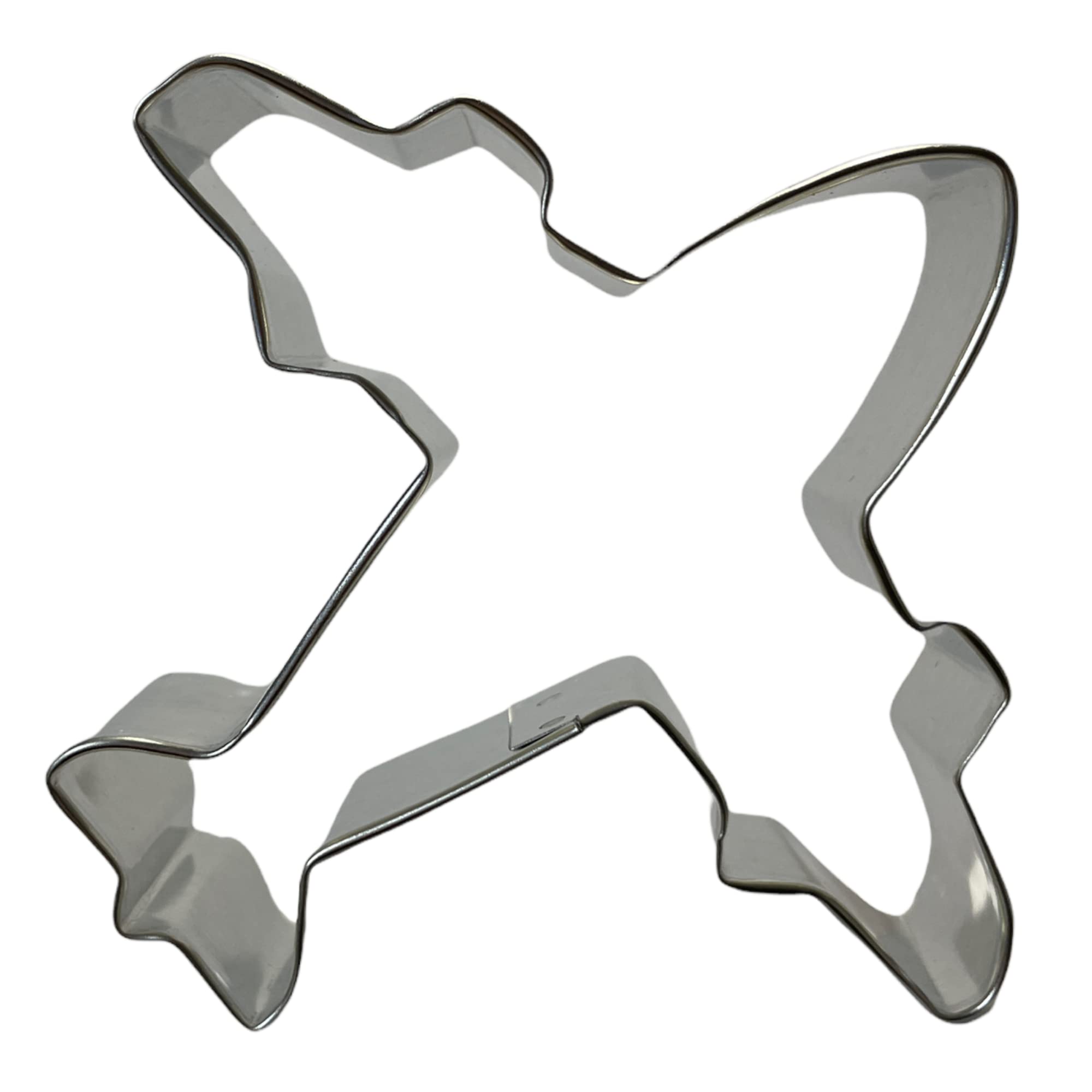 Jet Airplane Metal Cookie Cutter Biscuit Cutter Fondant Cake Decorating (3.75 inch)