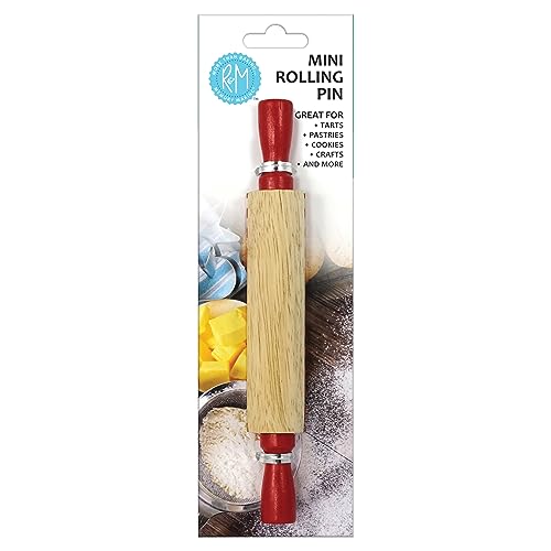 R & M International Mini Rolling Pin, Carded, One Size, Brown