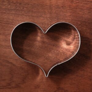 LILIAO Heart Cookie Cutter for Wedding/Baby Shower/Mother's Day - 3.6 x 2.8 inches - Stainless Steel