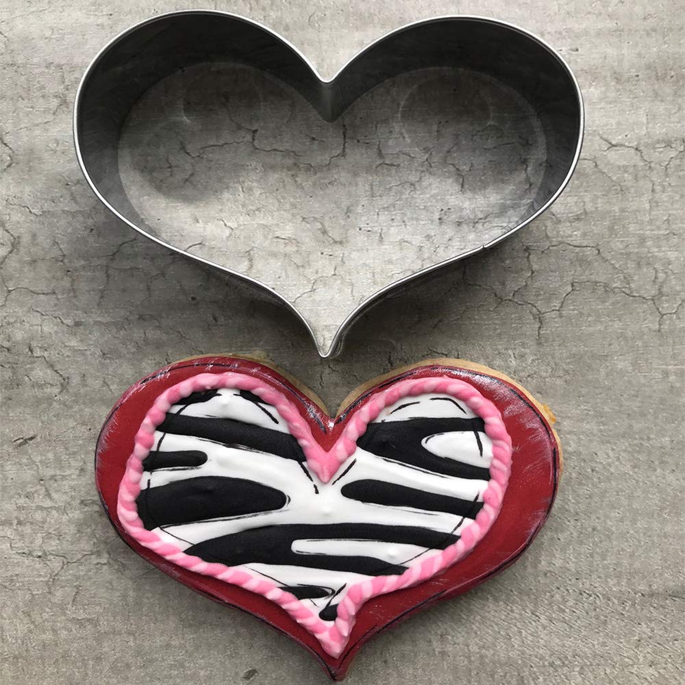 LILIAO Heart Cookie Cutter for Wedding/Baby Shower/Mother's Day - 3.6 x 2.8 inches - Stainless Steel