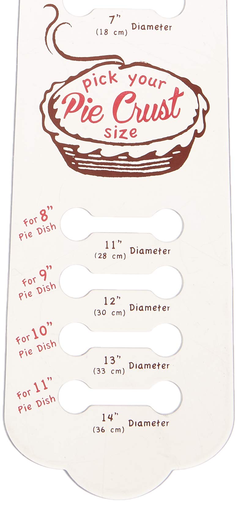 Talisman Designs Pie Pastry Guide | Perfectly Round Pie Crust Every Time | Cut Circles from 4 to 14 inches in Diameter | Pie Cutting Guide | Pie Dough, Puff Pastry, Fondant & More