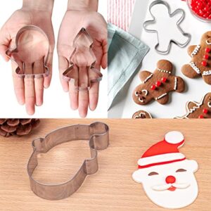 20 Pieces Christmas Cookie Cutters for Xmas/Holiday/Wonderland Party Supplies/Favors - Including Glove, Gingerbread, Angel, Candy Cane, etc