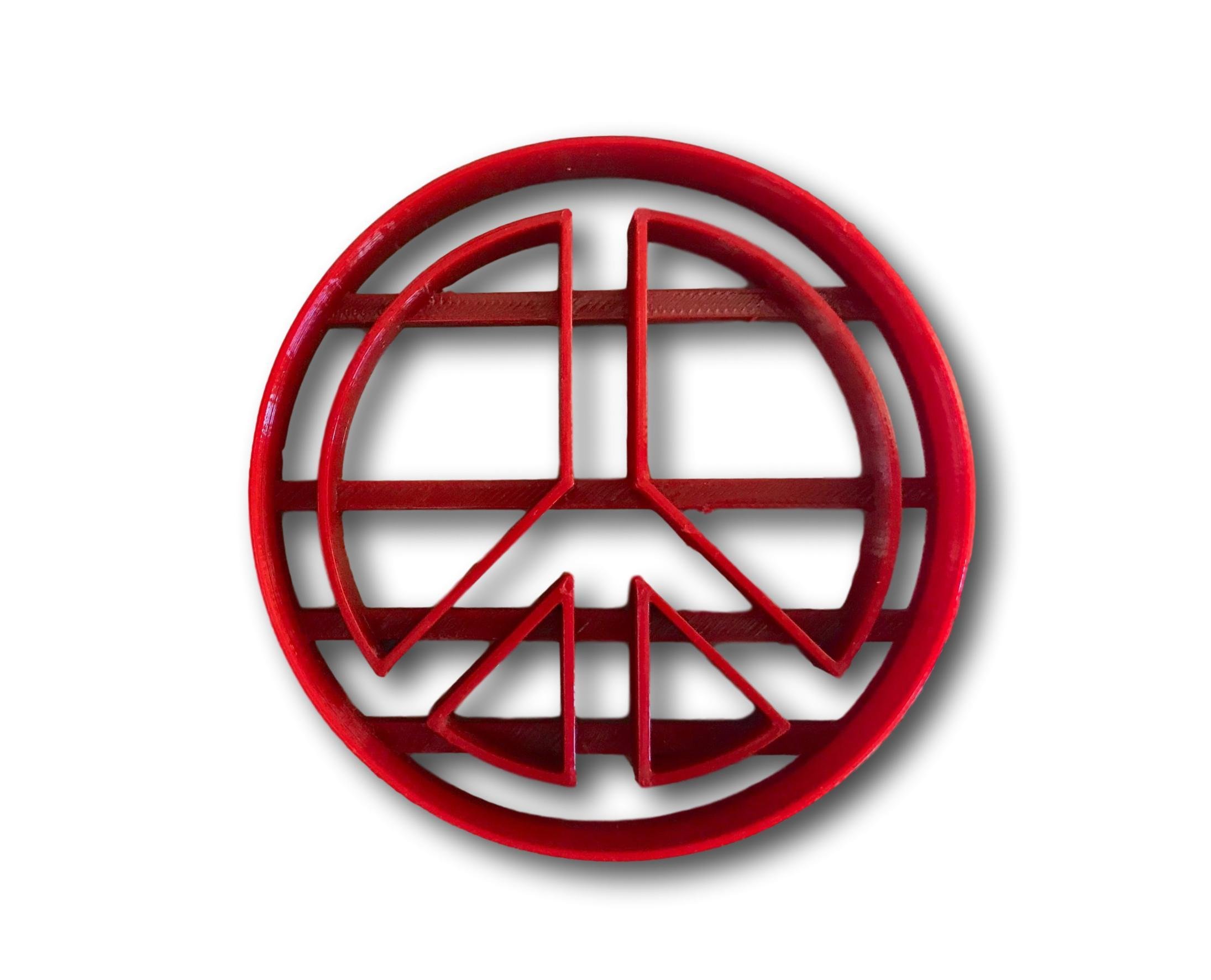 Peace Symbol Cookie Cutter (4 inches)