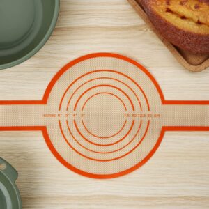 2pcs Baking Mat for Dutch Oven, Silicone Bread Sling Multifunctional Baking Mat for Dutch Oven Reusable Dutch Oven Liner with Long Handles