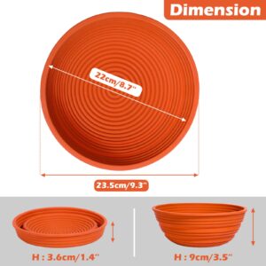 Webake Silicone Bread Proofing Basket,Collapsible Sourdough Bread Baking Supplies Dough Proofing Bowl Containers Oven Safe Baking Gifts for Bakers 9 INCHES