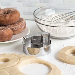 Fox Run Donut Cutter, Tin-Plated Steel, 3-Inch