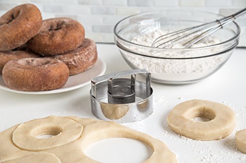 Fox Run Donut Cutter, Tin-Plated Steel, 3-Inch